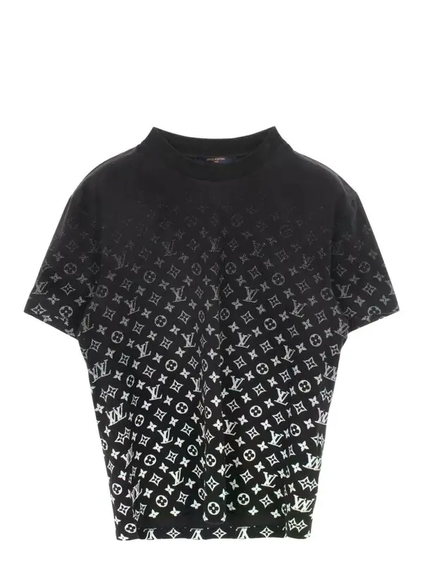 LOUIS VUITTON 2010s Monogram Gradient T-shirt - Black