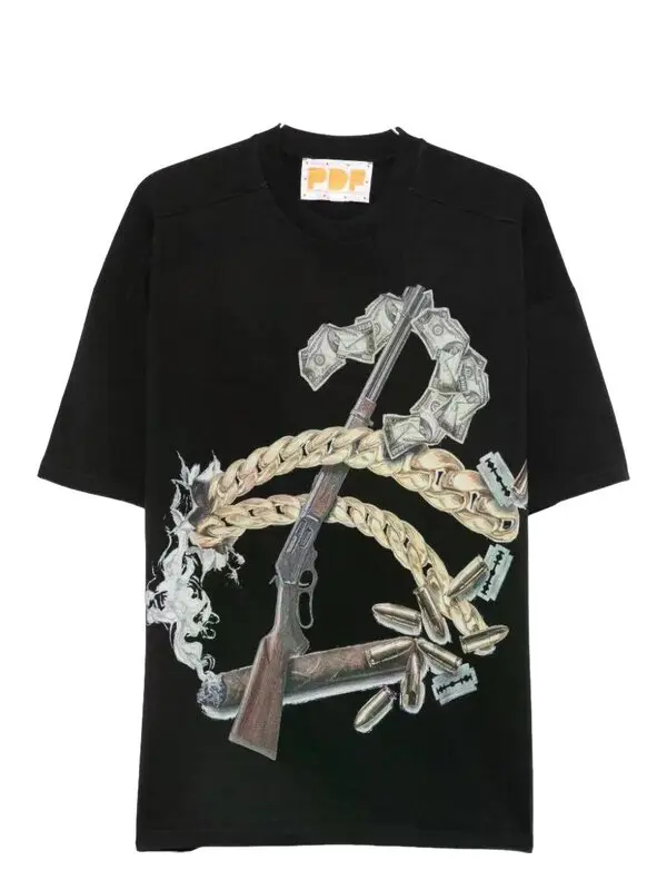 PDF Graphic-print T-shirt - Black