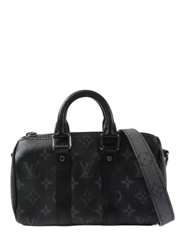 LOUIS VUITTON Monogram Eclipse Keepall Xs Shoulder Bag - Black