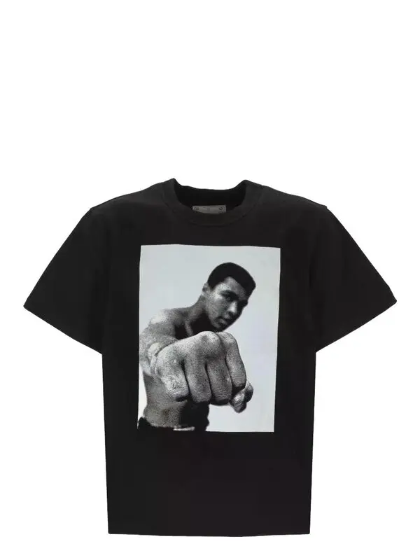 Sacai Muhammad Ali Graphic-print T-shirt - Black