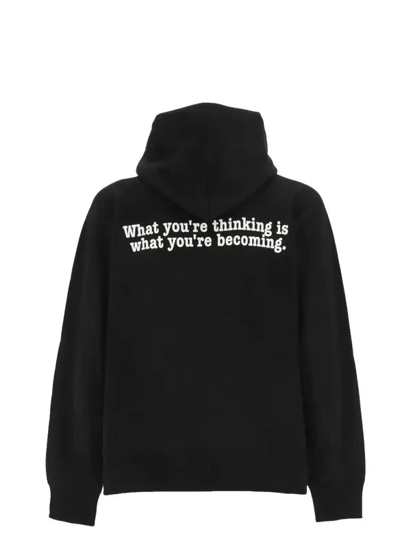 Sacai Muhammad Ali Graphic-print Oversized Hoodie - Black