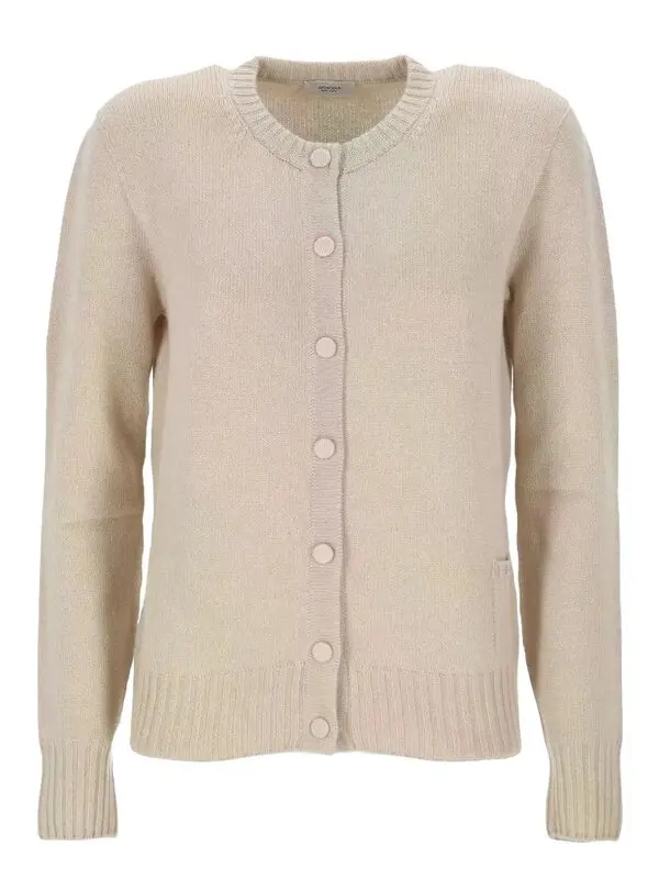 Agnona Button-up Knitted Cardigan - Neutrals