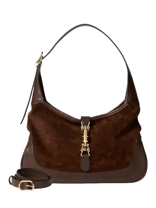Gucci Jackie 1961 Medium Shoulder Bag Suede - Brown