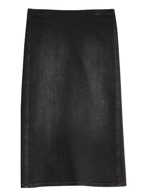 Gucci Stretch Cotton Denim Midi Skirt - Black