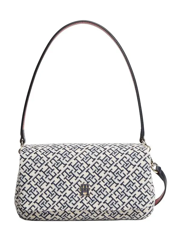 Tommy Hilfiger Jacquard Monogram Cross Body Bag - Space Blue