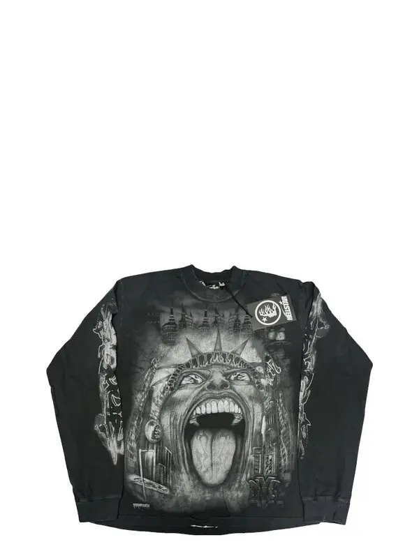 HELLSTAR Liberty Records Longsleeve - Black