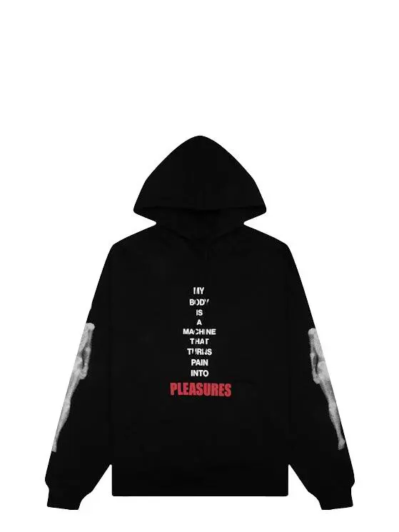PLEASURES Machine Hoodie - Black