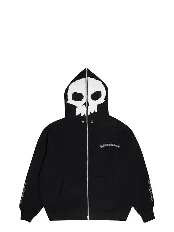 PLEASURES Balaclava Zip Hoodie - Black