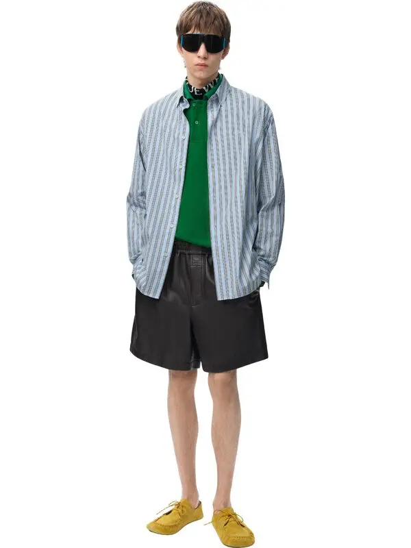 Loewe Shirt In Cotton - Blue/white