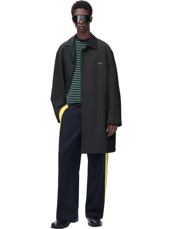 Loewe Technical Silk Trench Coat - Black