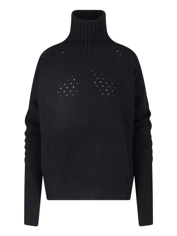 Ermanno Scervino Cashmere Lace Cardigan - Black