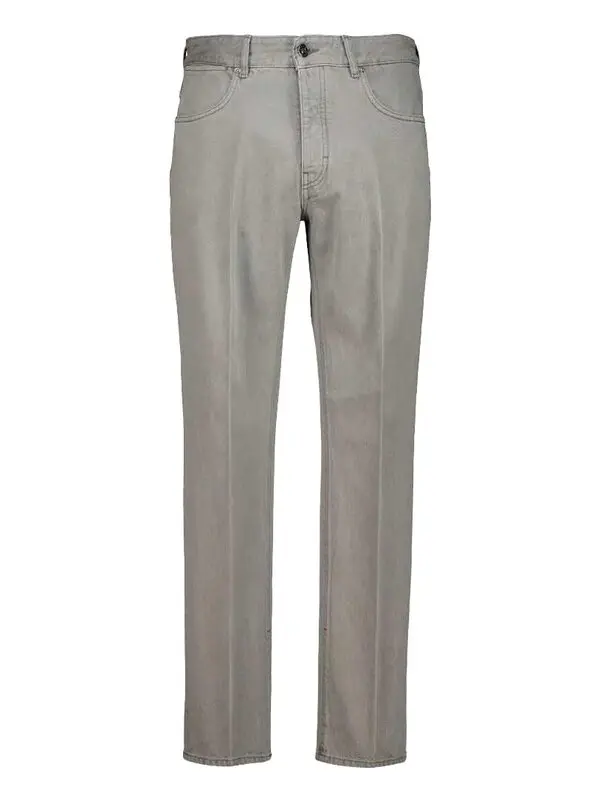 Givenchy Straight-leg Jeans With Logo - Grey