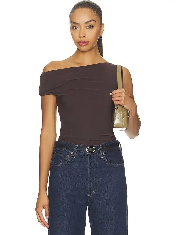 AGOLDE Carlin Top - Chocolate