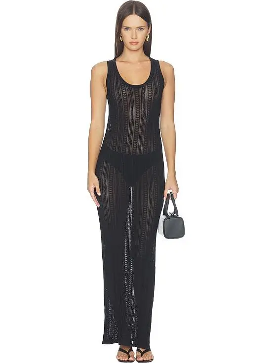ANINE BING Arie Long Dress - Black