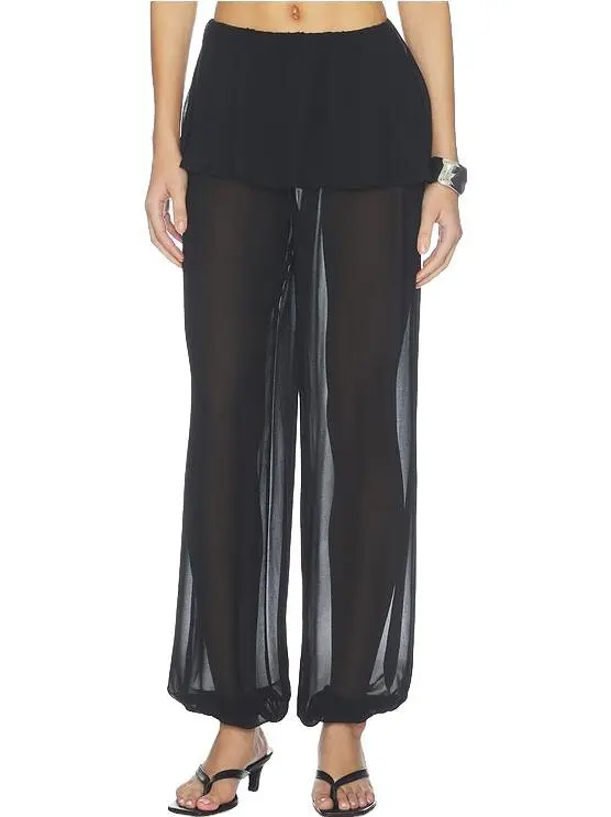 MORE TO COME Balloon Pant - Black