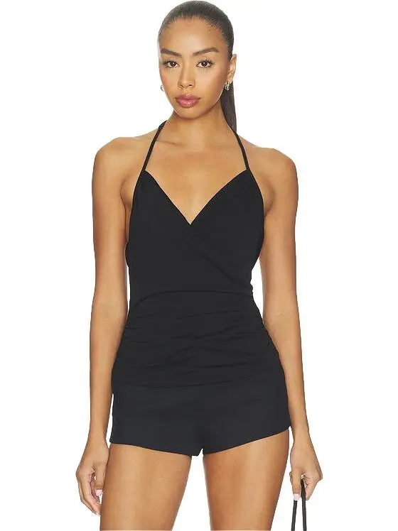 Superdown X Blake Evin Amberlyn Halter Top - Black
