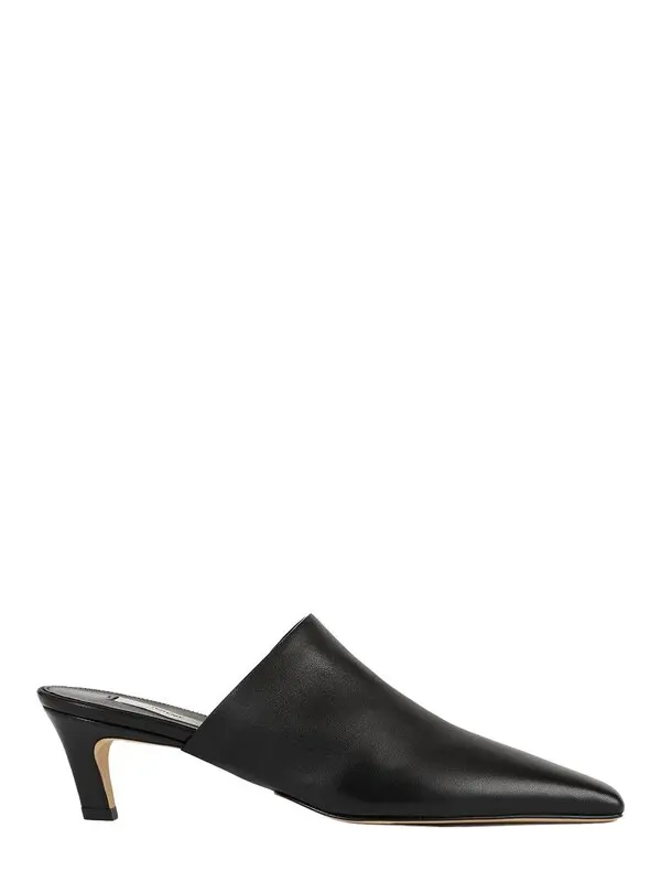 TOTEME Soft Nappa Mules - Black