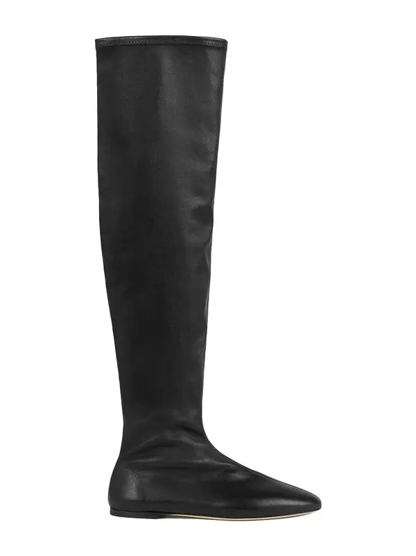 TOTEME Deconstructed Stretch Nappa Boots - Black