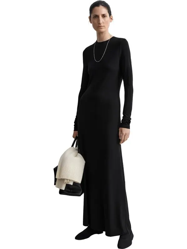 TOTEME Long-sleeve Everyday Dress - Black