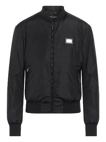 Dolce & Gabbana Polyamide Bomber Jacket - Black