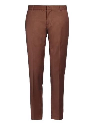 DANIELE ALESSANDRINI Tailored Twill Trousers - Brown
