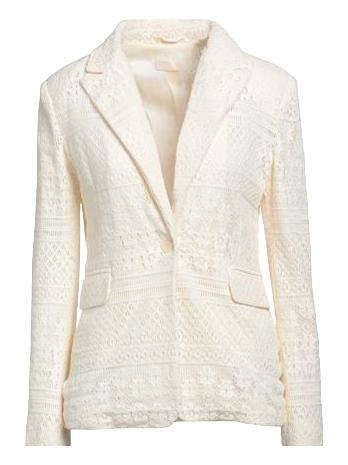 Liu Jo Jacket Ivory Size Cotton, Polyamide, Elastane - White