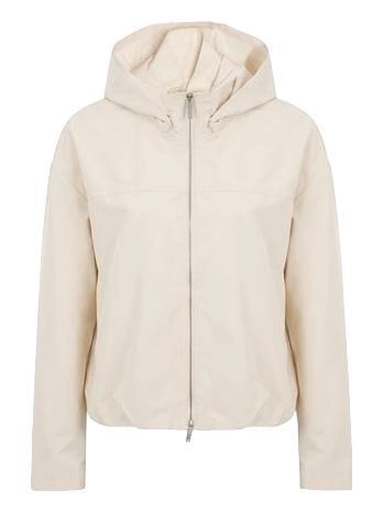 Emporio Armani Cotton And Polyamide Hooded Jacket - White