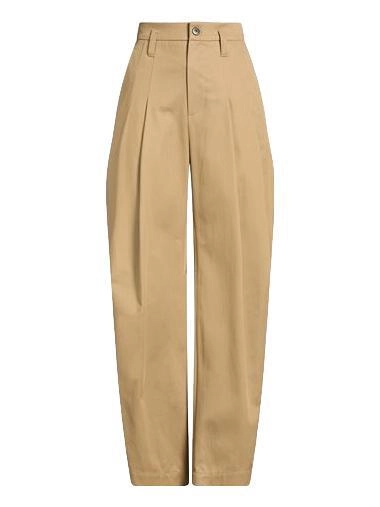 Brunello Cucinelli Cotton Ecobrass Wide-leg Pants - Camel