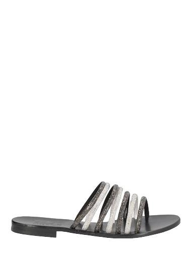 V°73 Crystal-embellished Synthetic Textile Sandals - Black