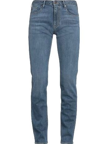 Emporio Armani Cotton Blend Multipockets Denim Pants - Blue