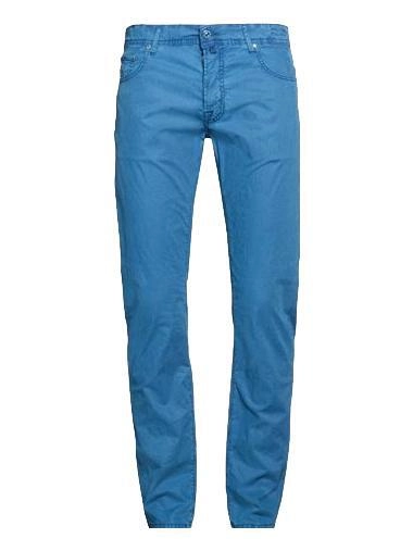 JACOB COHЁN Cotton Lyocell Blend Straight Leg Pants - Green