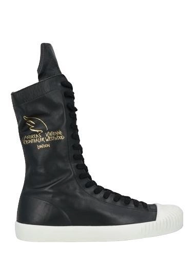 VIVIENNE WESTWOOD Leather Lace-up Boots - Black
