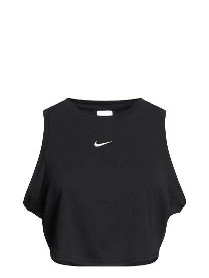 Nike Polyester Lyocell Elastane Crop Top - Black