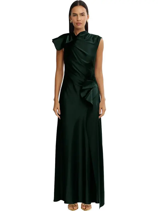 Acler Ramshaw Maxi Dress - Midnight Green