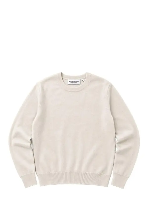 MAISON LOINTAINE Pure Prestige Cashmere Crew Neck Sweater - White
