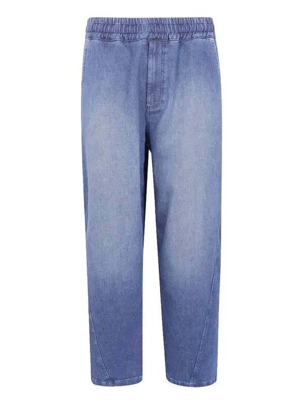Emporio Armani Wide-leg Trousers - Blue