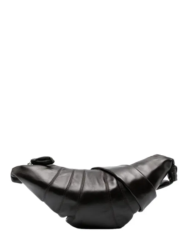 LEMAIRE Croissant Leather Shoulder Bag - Brown