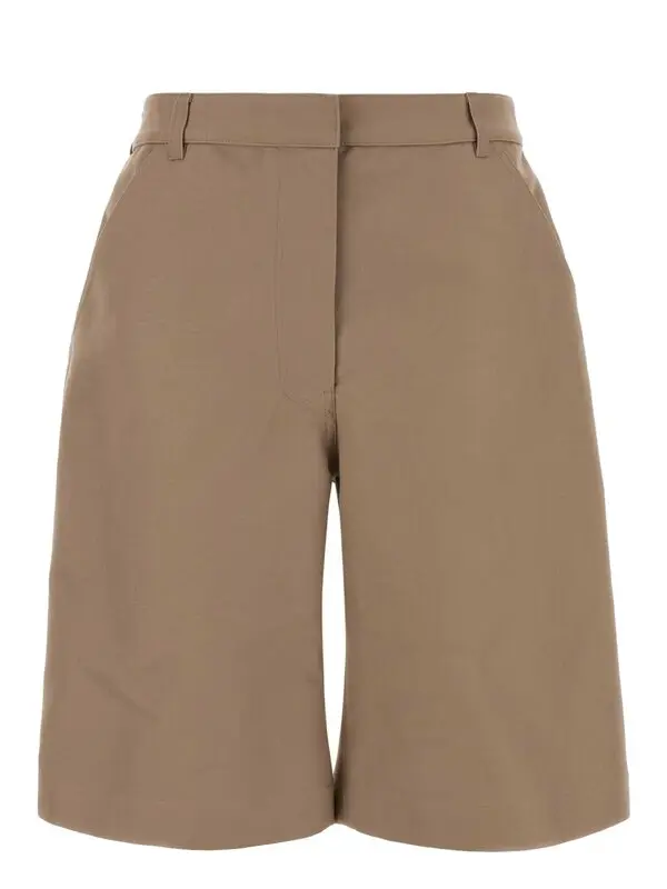 Balenciaga Cotton Bermuda Shorts - Brown