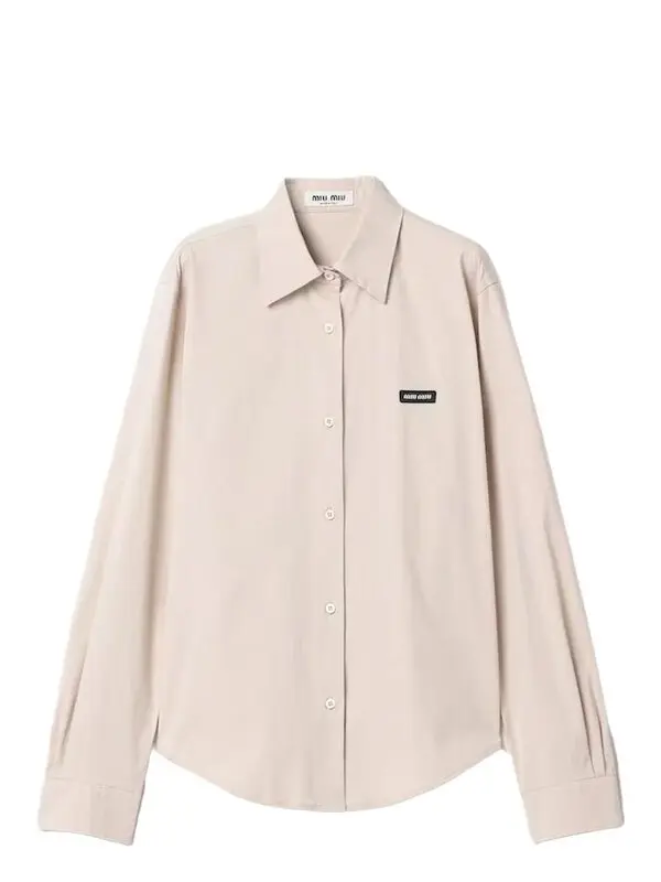 Miu Miu Stretch Poplin Shirt - Multicolor