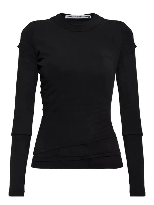 Alexander Wang Layered Long-sleeve T-shirt - Black