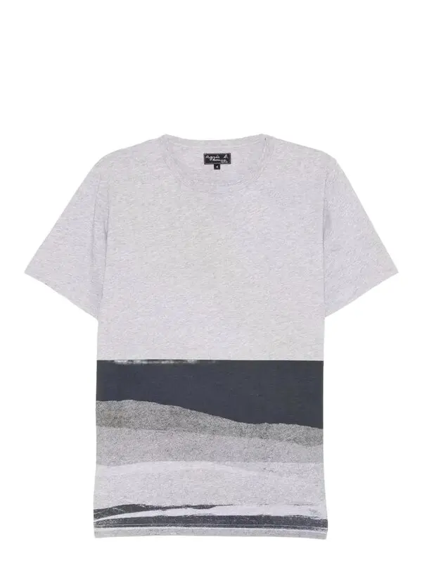 AGNES B. Graphic-print T-shirt - Grey