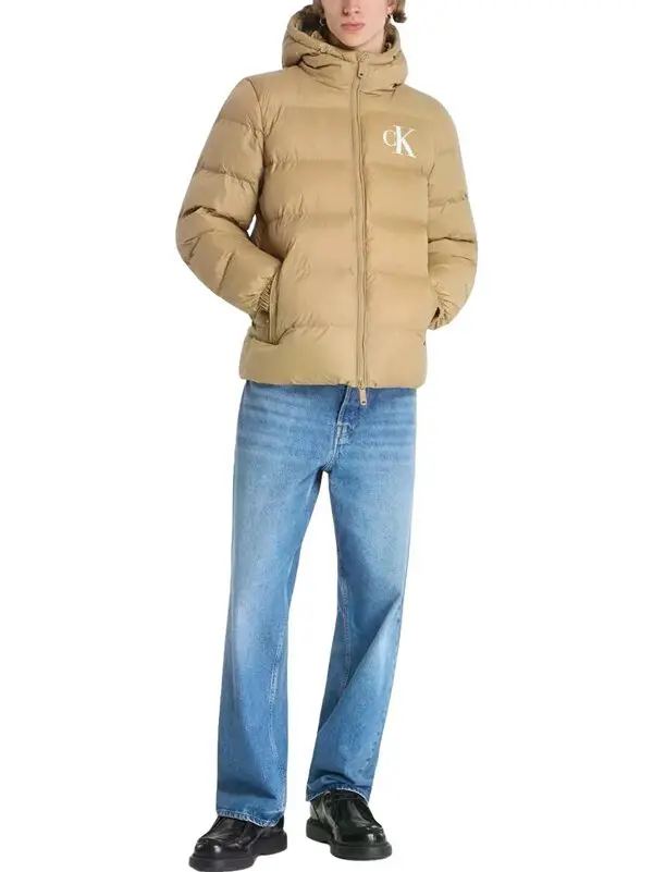 Calvin Klein Print Padded Jacket - Brown