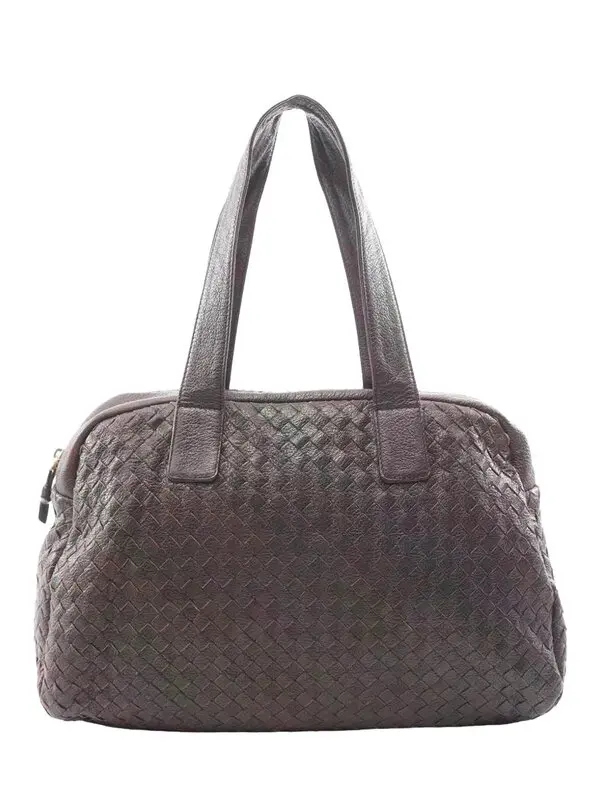 Bottega Veneta Nappa Intrecciato Shoulder Bag - Brown