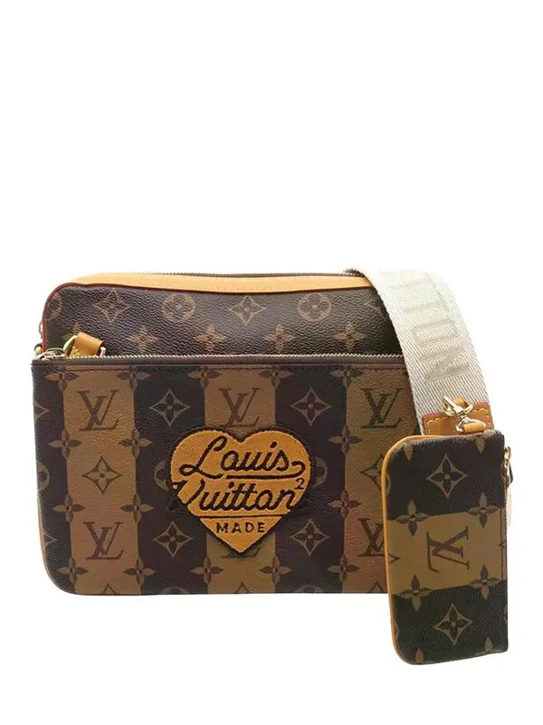 LOUIS VUITTON Nigo Monogram Trio Messenger Crossbody Bag - Brown