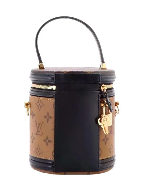 LOUIS VUITTON Cannes Handbag Reverse Monogram Canvas Satchel - Brown