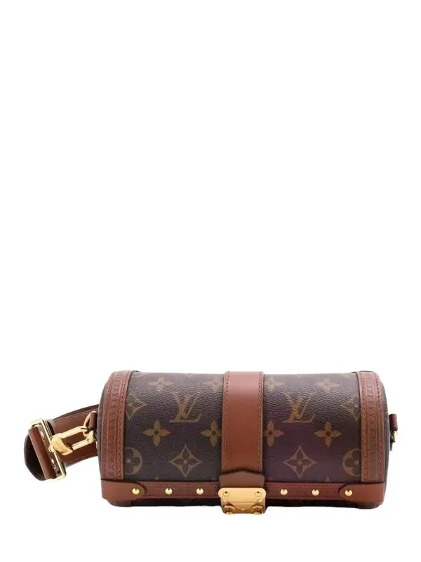 LOUIS VUITTON Monogram Canvas Papillon Trunk Shoulder Bag - Brown