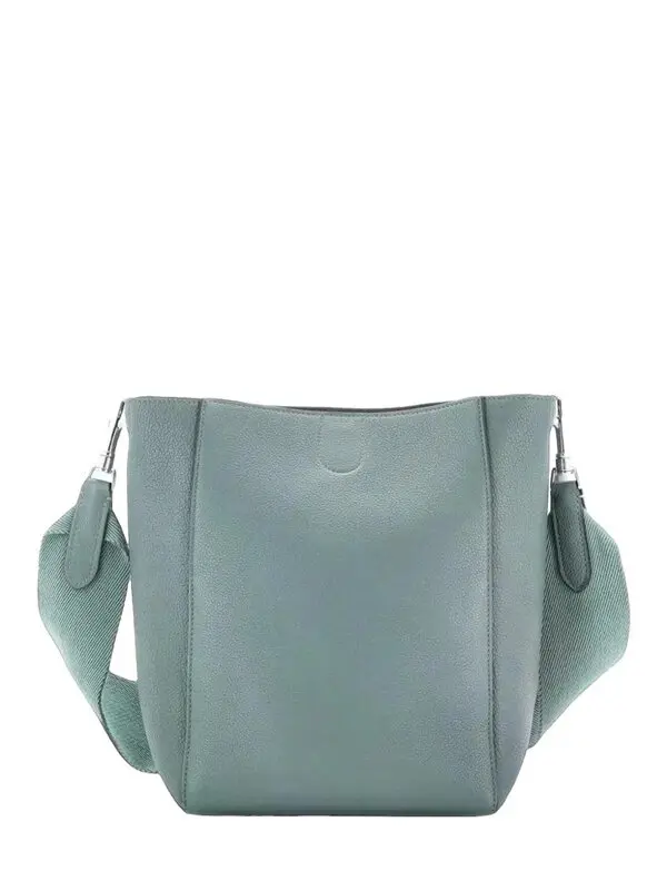 Celine Sangle Seau Calfskin Small Shoulder Bag - Green