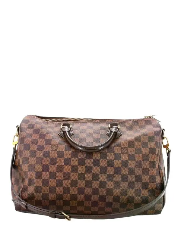 LOUIS VUITTON Speedy Bandouliere Bag Damier 35 Satchel - Brown