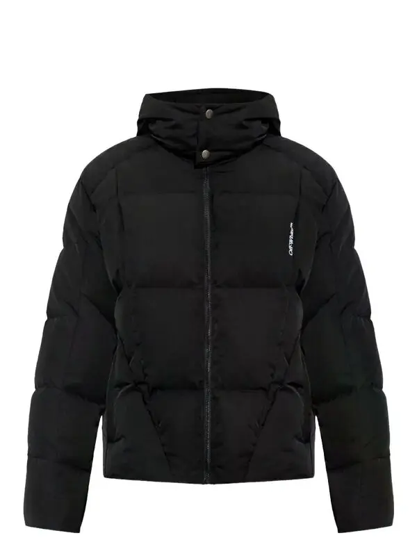 Off-White Padded Logo Jacket - Black