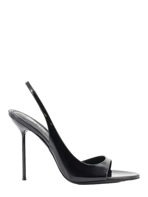 Paris Texas Lidia Patent Leather Sandals - Black